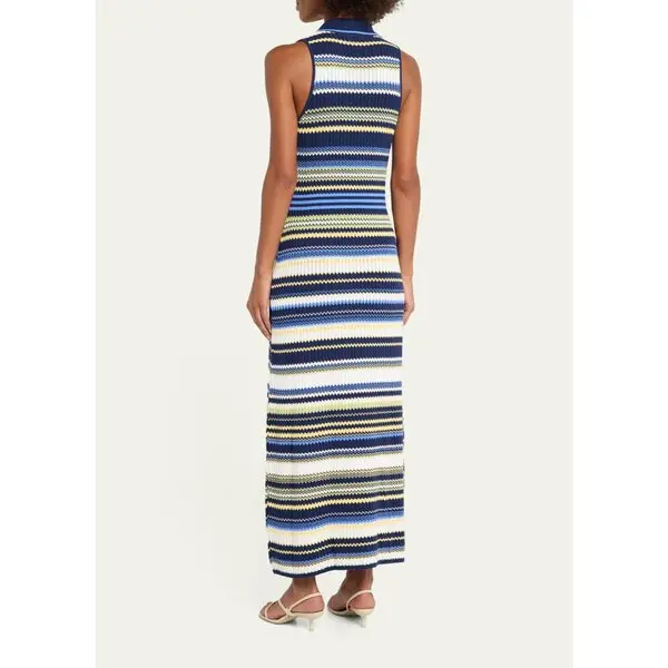 Simkhai Kerrin Striped Knit Maxi Dress