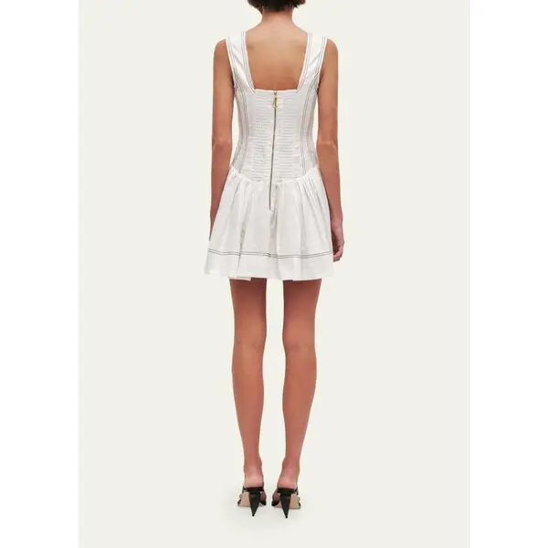 Aje Parallel Poplin Mini Dress