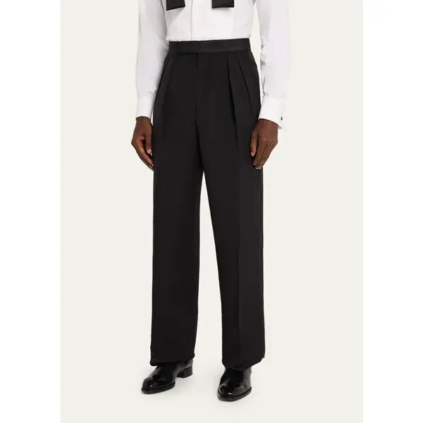 TOM FORD Straight-leg Double-pleated Trousers