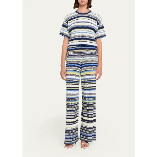 Simkhai Farrah Striped Knit Pants