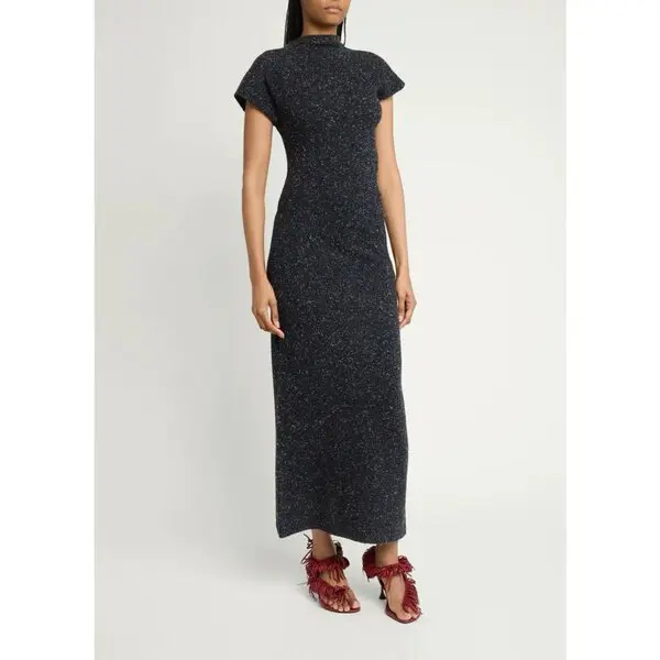 Proenza Schouler Abie Donegal-effect Knit Wool Maxi Dress