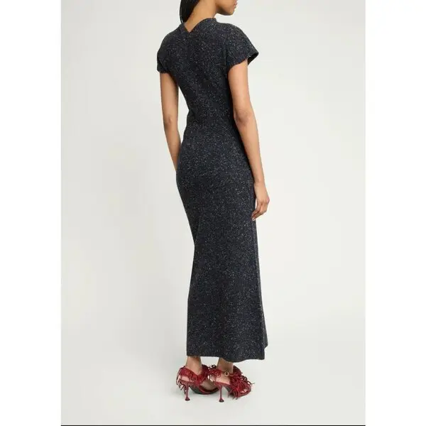 Proenza Schouler Abie Donegal-effect Knit Wool Maxi Dress