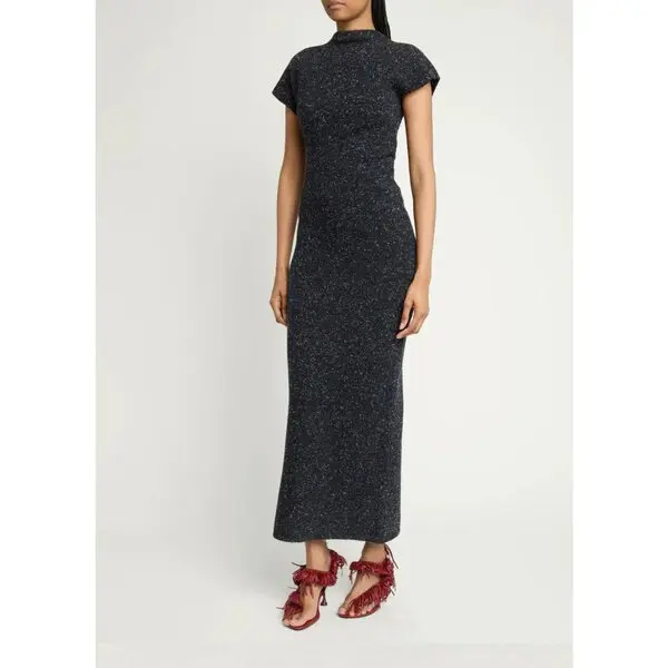 Proenza Schouler Abie Donegal-effect Knit Wool Maxi Dress