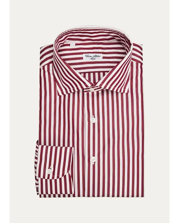 Cesare Attolini Striped Cotton Shirt