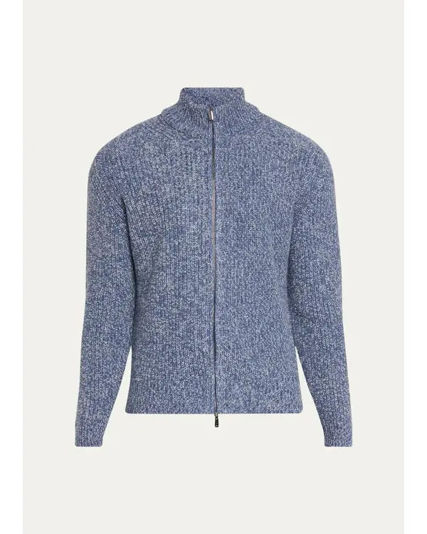 Cesare Attolini Mouline Cashmere Cardigan