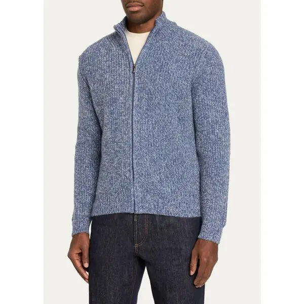 Cesare Attolini Mouline Cashmere Cardigan