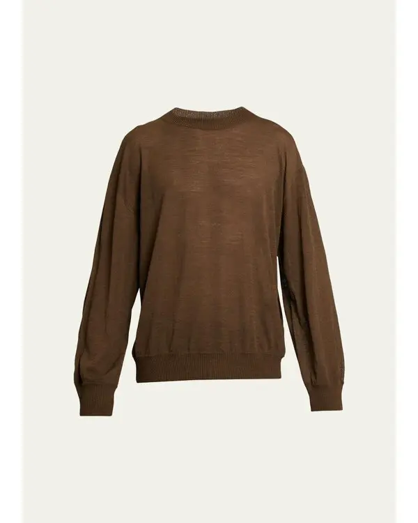 Issey Miyake Nylon-blend Crewneck Sweater