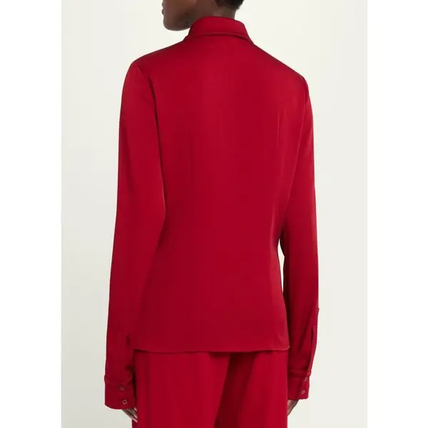 Michael Kors Point Collar Satin Shirt