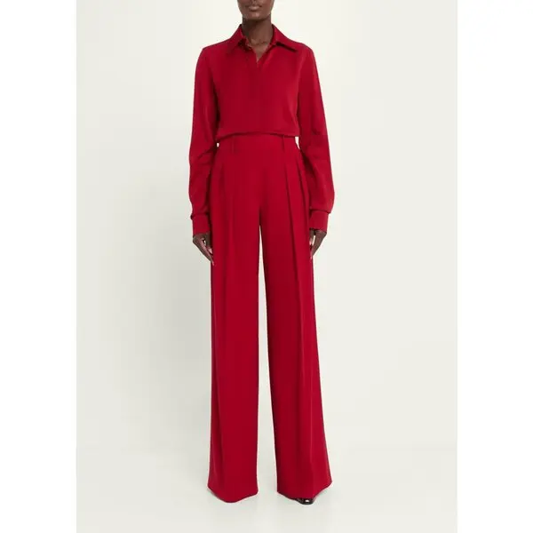 Michael Kors Point Collar Satin Shirt