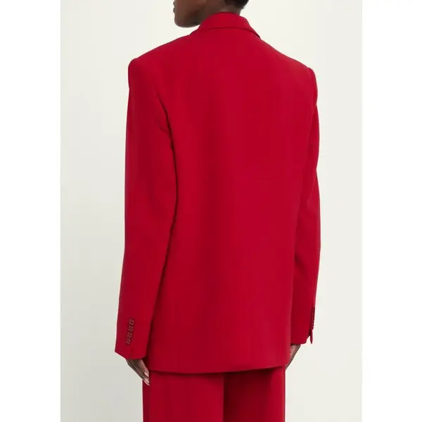 Michael Kors Double Breasted Virgin Wool Blend Blazer