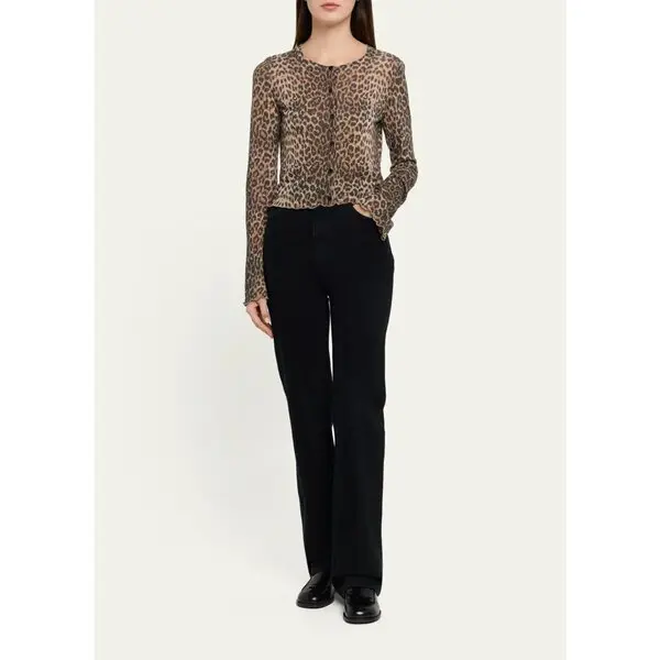RE/DONE Isabelle Rib-knit Cardigan