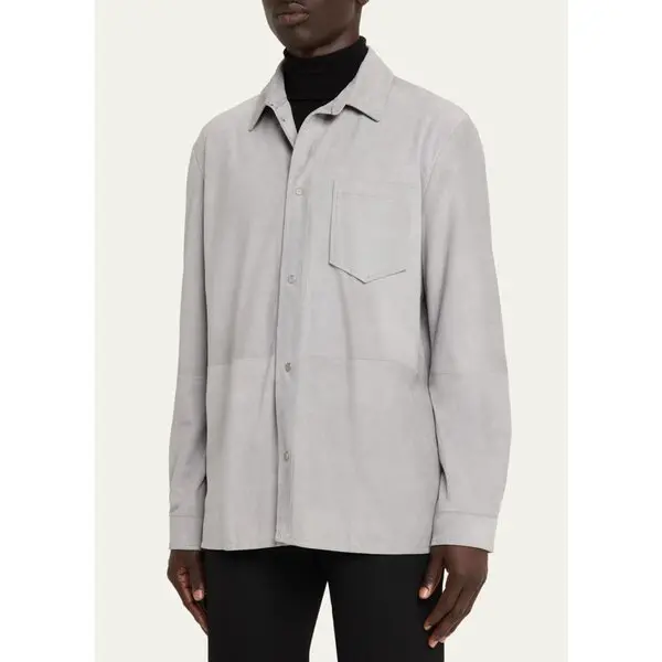 Kiton Cotton Snap-placket Shirt Jacket