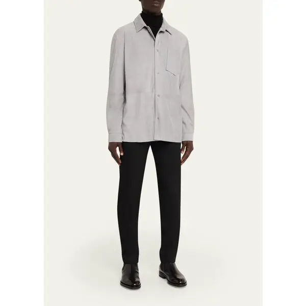 Kiton Cotton Snap-placket Shirt Jacket