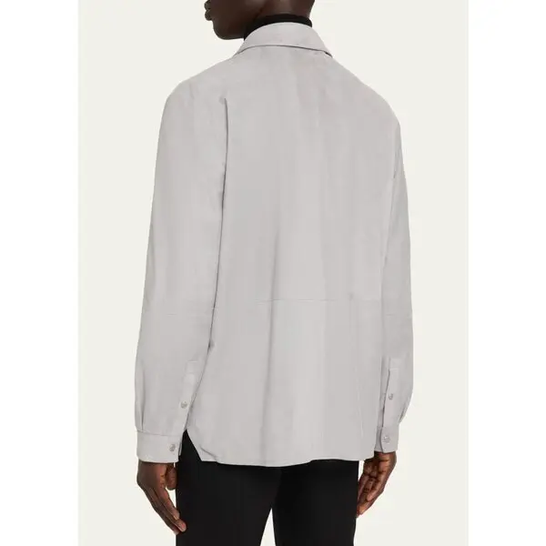 Kiton Cotton Snap-placket Shirt Jacket