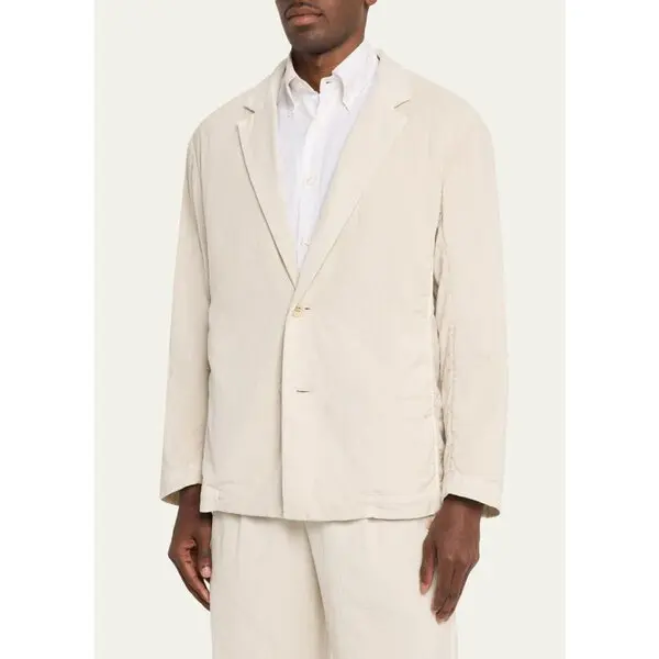 Issey Miyake Pigt Cotton Single-breasted Sport Coat
