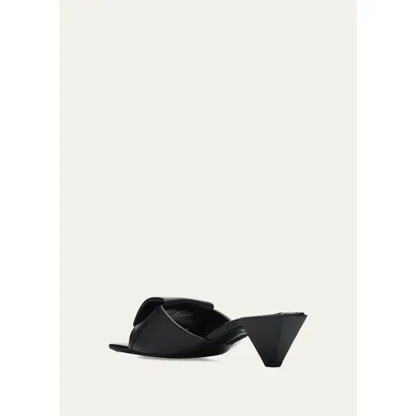 Loewe 45mm Origami Leather Slide Sandals