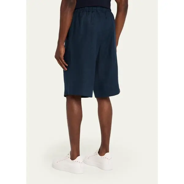 Kiton Linen Drawstring Shorts