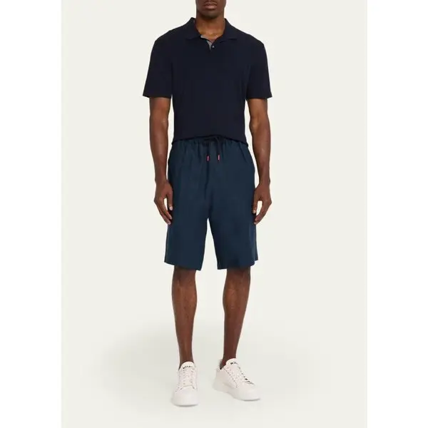 Kiton Linen Drawstring Shorts