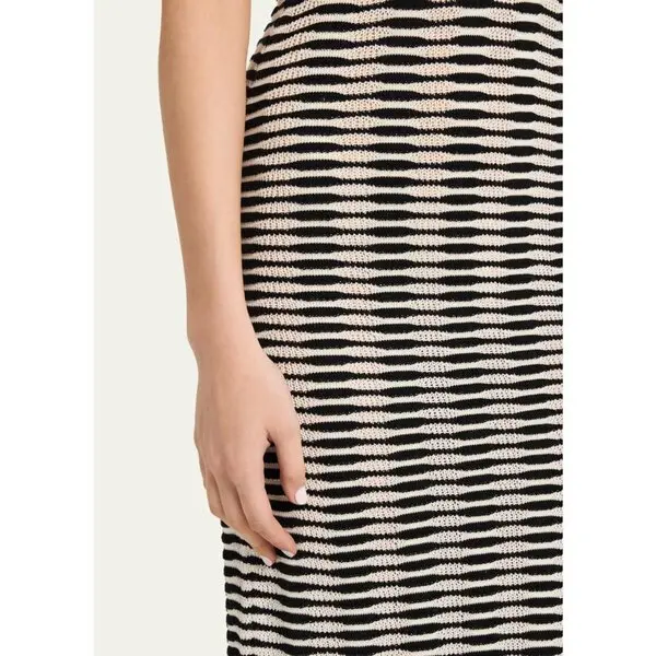 Christopher John Rogers Wave Knit Tank Maxi Dress