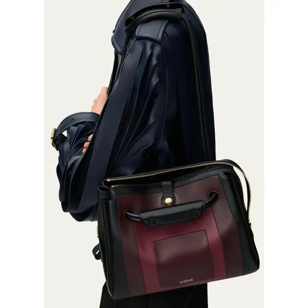Loewe X Albers Madrid Medium Shoulder Bag In Supple Calfskin