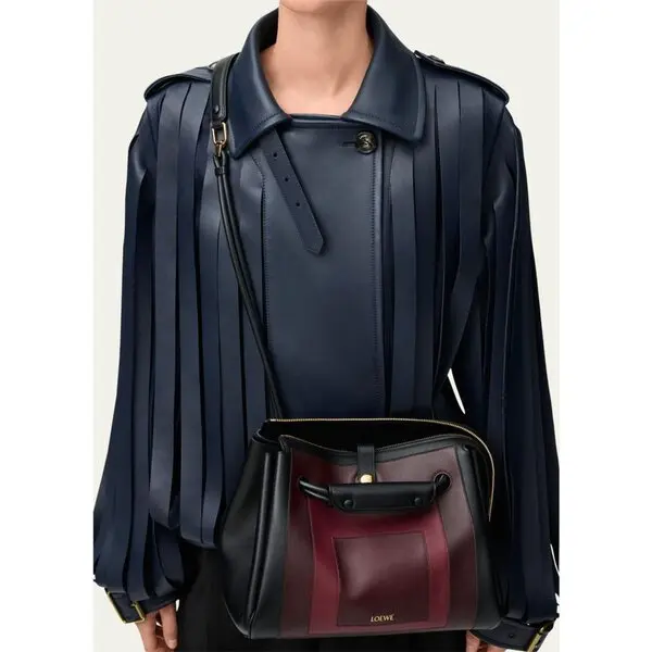 Loewe X Albers Madrid Medium Shoulder Bag In Supple Calfskin