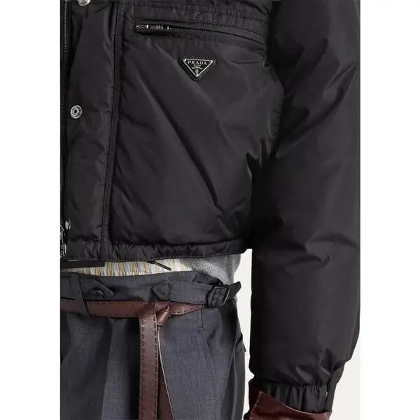 Prada Re-nylon Crop Down Jacket
