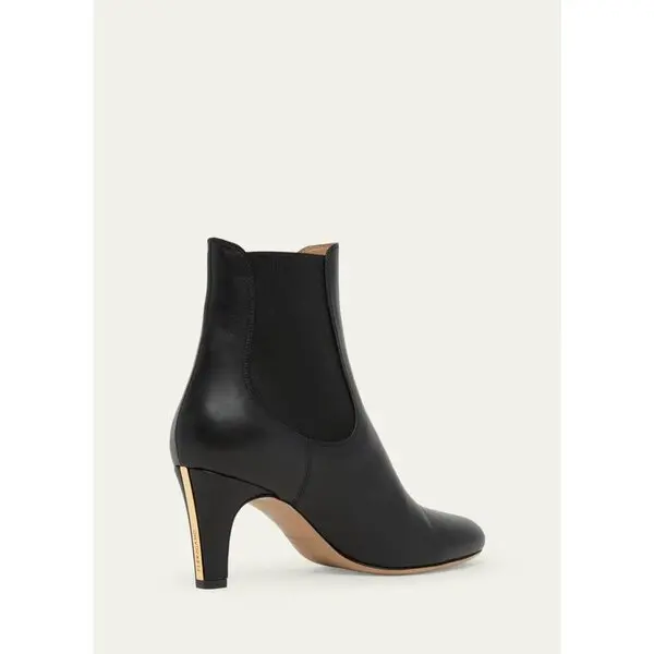 FERRAGAMO 70mm Tenny Leather Ankle Boots