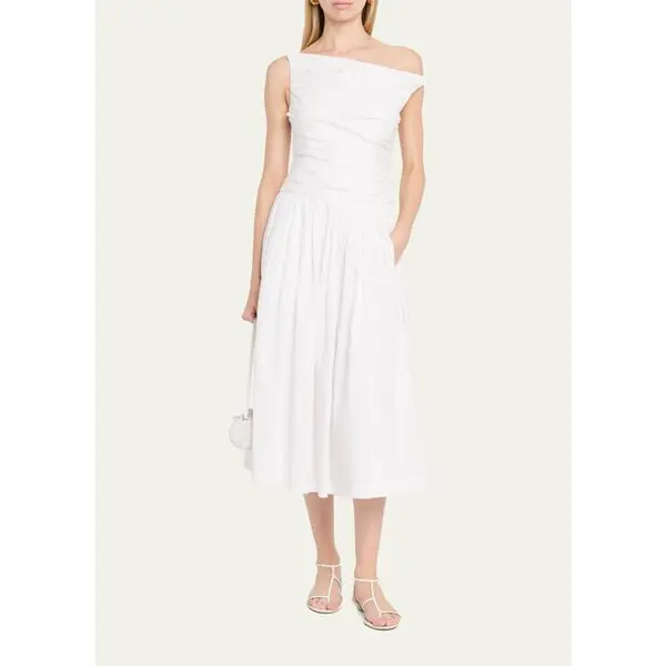 Cara Cara Zora A-line Poplin Midi Dress