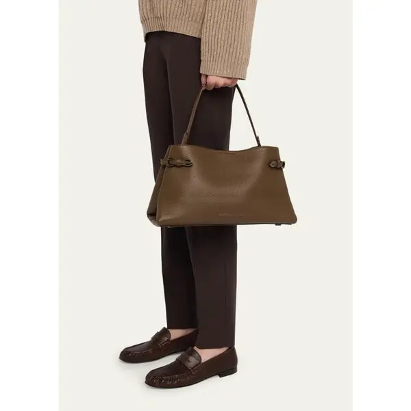 Brunello Cucinelli Essence Grain Leather Top-handle Bag