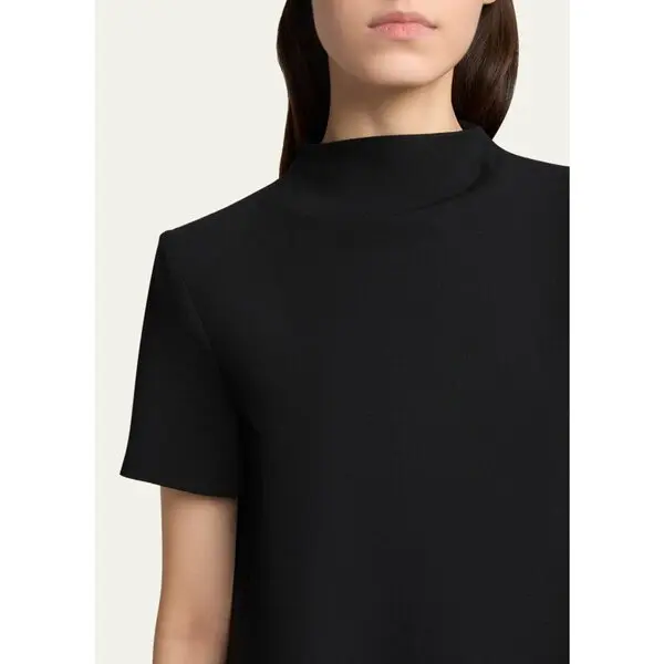JIL SANDER Textured Wool Back-cutout Crewneck Sweater