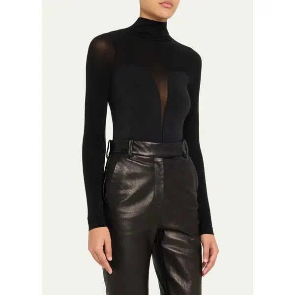 Wolford Corset-effect Long-sleeve Bodysuit