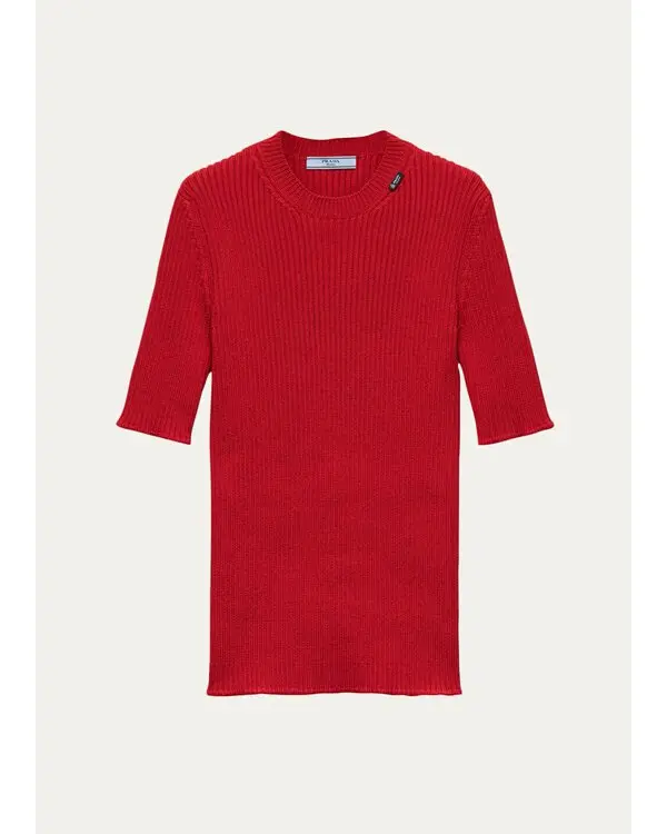 Prada Ribbed Wool Sweater
