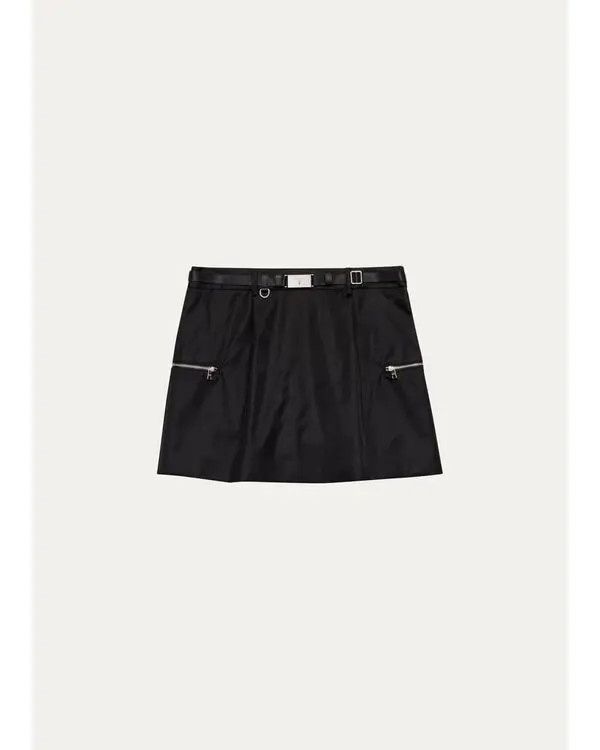 Prada Belted Mini Skirt