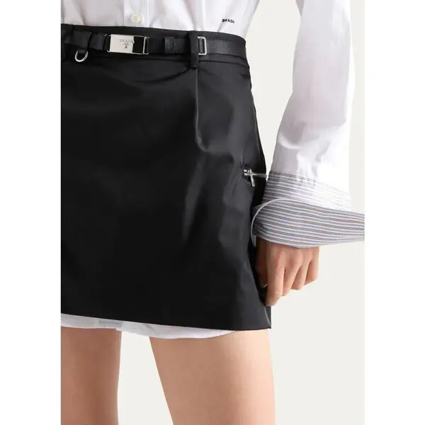 Prada Belted Mini Skirt