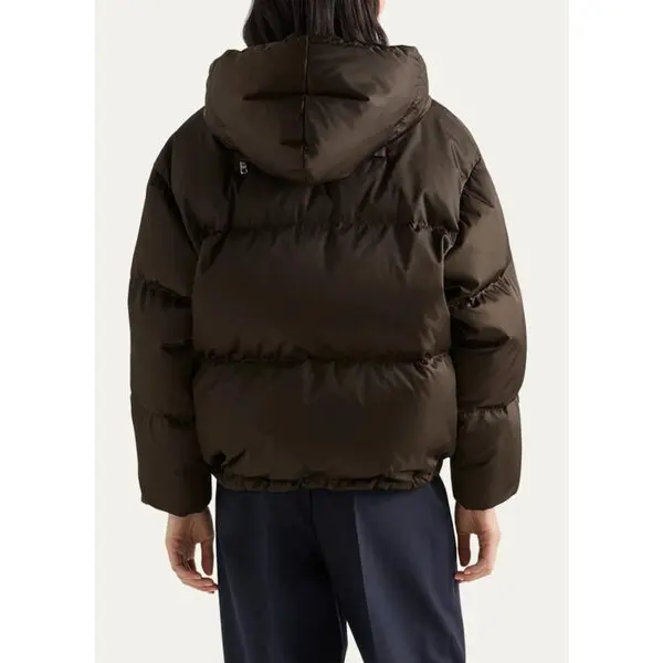 Prada Re-nylon Hooded Down Jacket