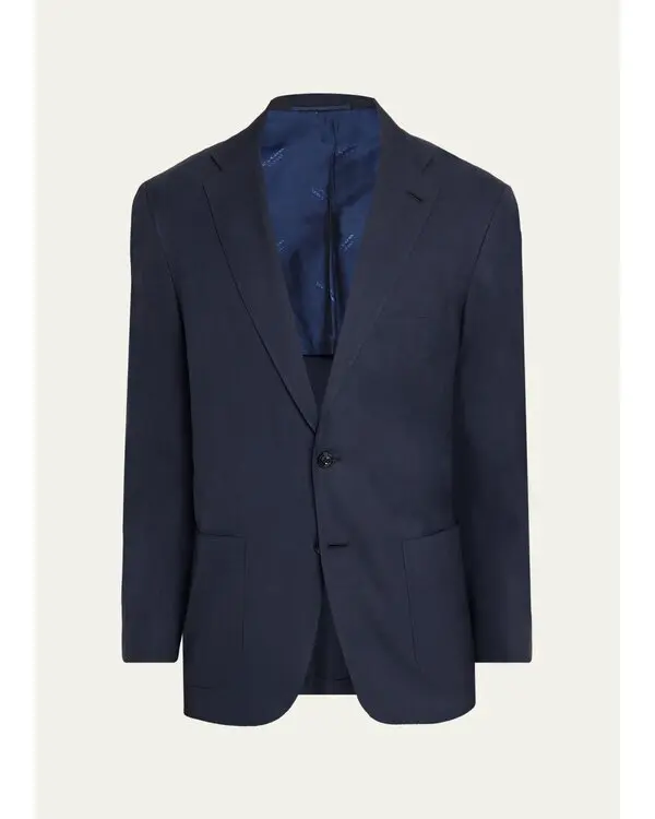 Kiton Washed Cashmere Single-breasted Jacket