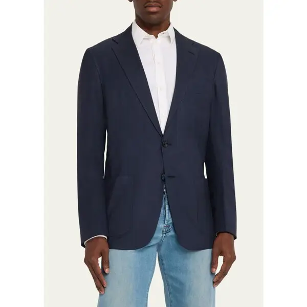 Kiton Washed Cashmere Single-breasted Jacket