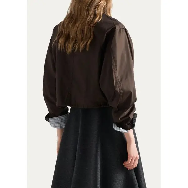 Prada Logo Drawstring Hem Jacket