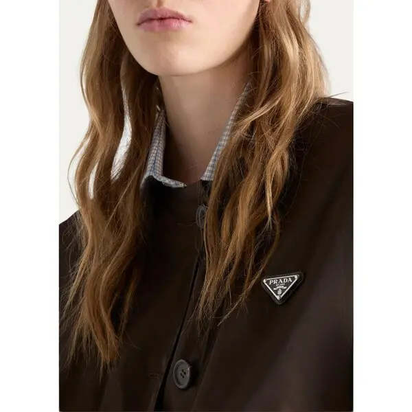 Prada Logo Drawstring Hem Jacket
