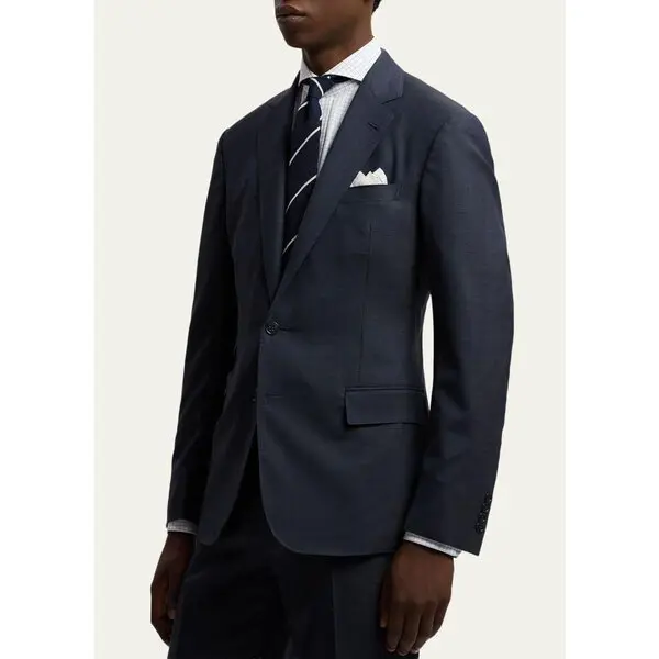 Ralph Lauren Purple Label Kent Hand-tailored Glen Plaid Wool Suit