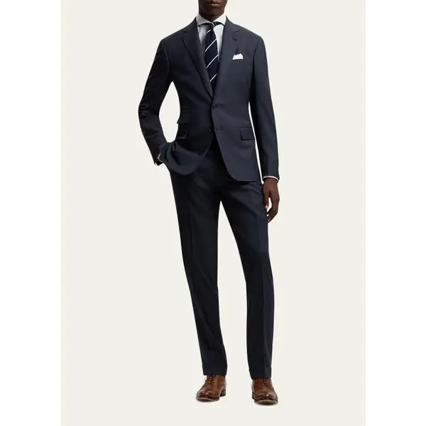 Ralph Lauren Purple Label Kent Hand-tailored Glen Plaid Wool Suit