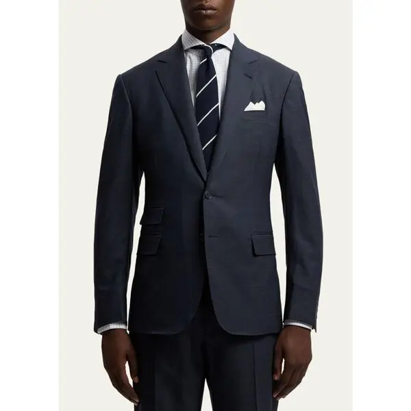 Ralph Lauren Purple Label Kent Hand-tailored Glen Plaid Wool Suit