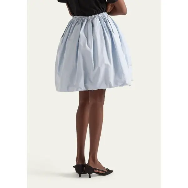 Prada Silk Taffeta Balloon Skirt - Light Blue
