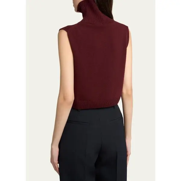 JIL SANDER High-neck Split Hem Gilet