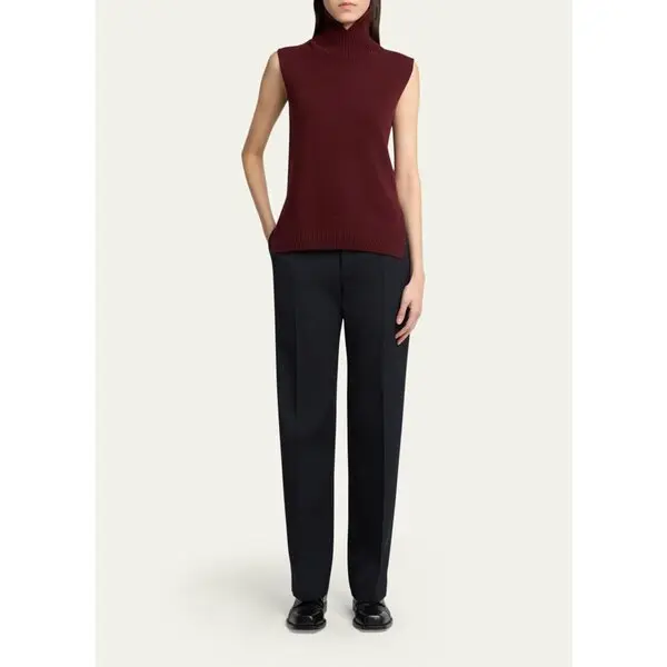 JIL SANDER High-neck Split Hem Gilet