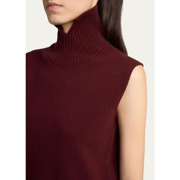 JIL SANDER High-neck Split Hem Gilet