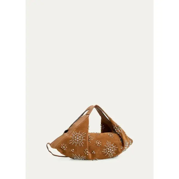 3.1 Phillip Lim Luna Studded Faux Suede Top-handle Bag