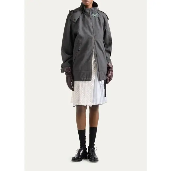Prada Straight Fit Wool Jacket