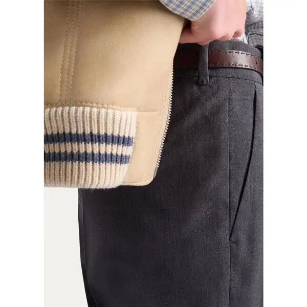 Prada Pleated Mohair-wool Straight-leg Trousers