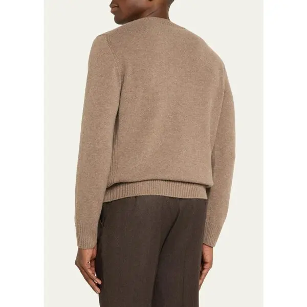 Bergdorf Goodman Rib Baby Cashmere Pullover